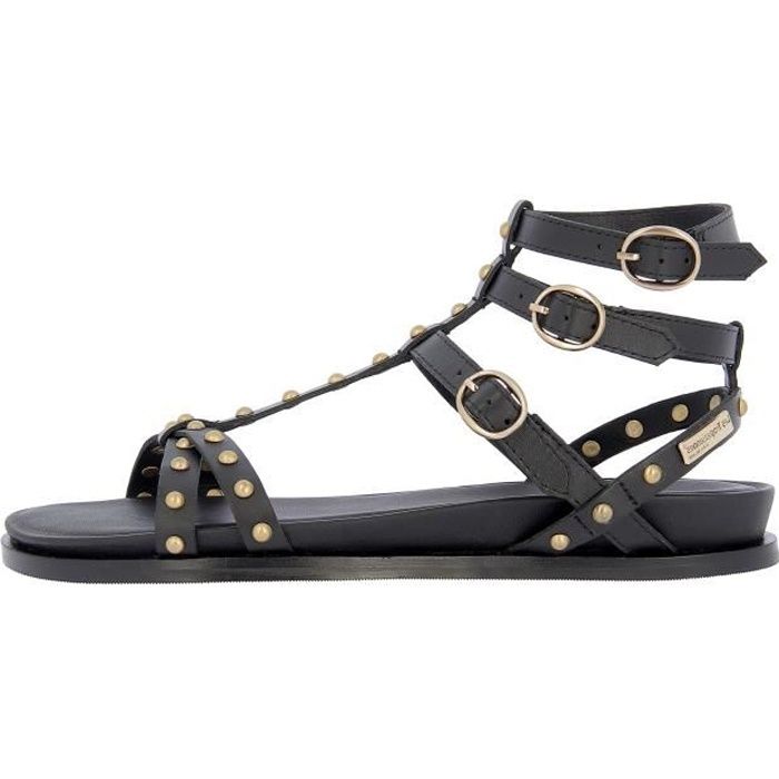Sandales femme Les Tropeziennes Coolaly - Cuir noir - Bride/Boucle ...