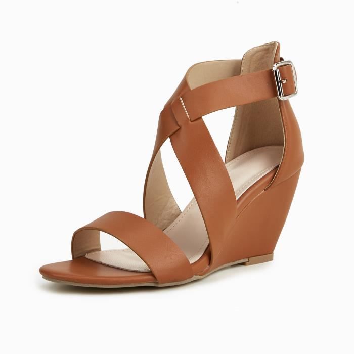 Sandales Femme talons pente talons Classique Confortable Boheme Marque ...