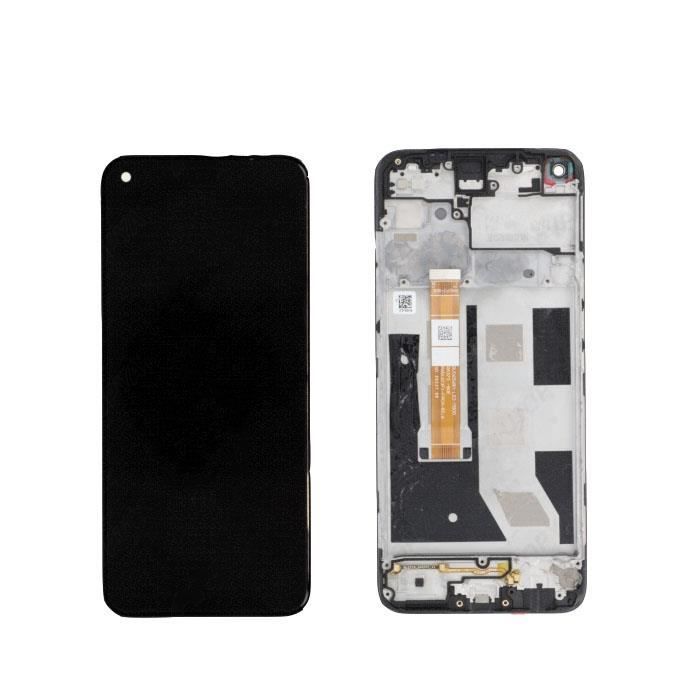 Original Ecran LCD & Vitre tactile Noir Assemblés Sur Châssis Pour Oppo A53S - Cdiscount Téléphonie