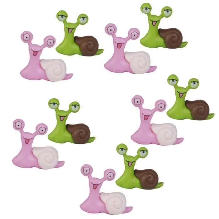 10 pièces Miniatures petite mousse Micro escargot en forme de paysage ...