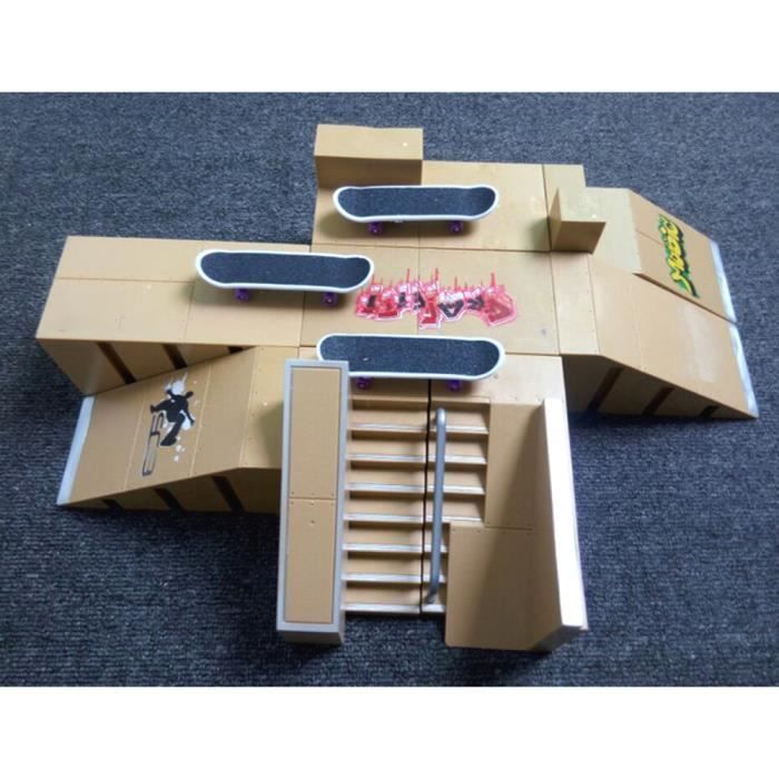 SALALIS Kit Parc de Skate Ramp Parts pour Finger Skateboard ...