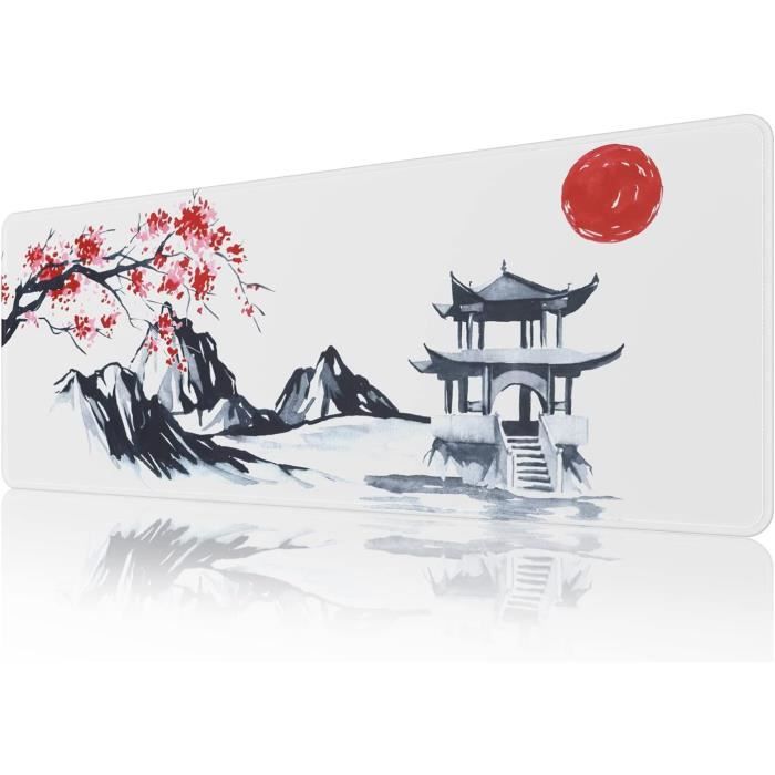 Tapis De Souris Blanc En Fleur De Cerisier Japonais (800×300×3Mm) Tapis ... Tapis De Souris Blanc En Fleur De Cerisier Japonais (800×300×3Mm) Tapis ...