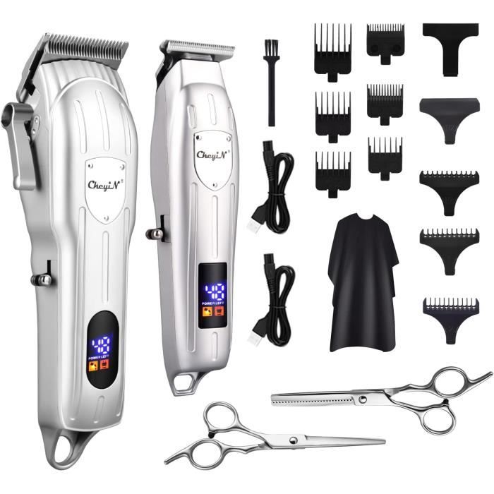Tondeuse À Cheveux Professionnelle Pour Homme Et Coupe-Bordures Kit,Tondeuse Électrique Pour ...