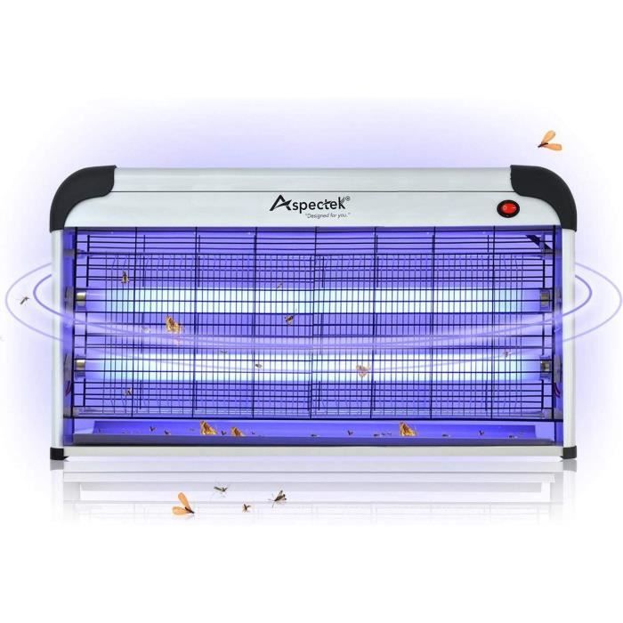 ASPECTEK Lampe UV Tue-Mouches Destructeur d' Insectes Electrique Tue ...