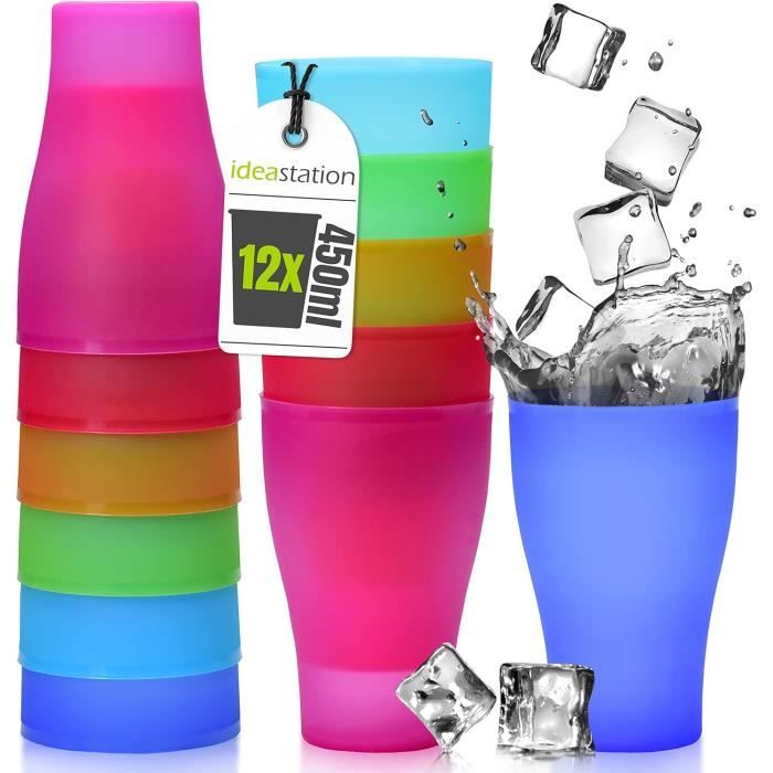 Neo gobelet plastique 12 x 450 ml - couleur - verre plastique ... Neo gobelet plastique 12 x 450 ml - couleur - verre plastique ...