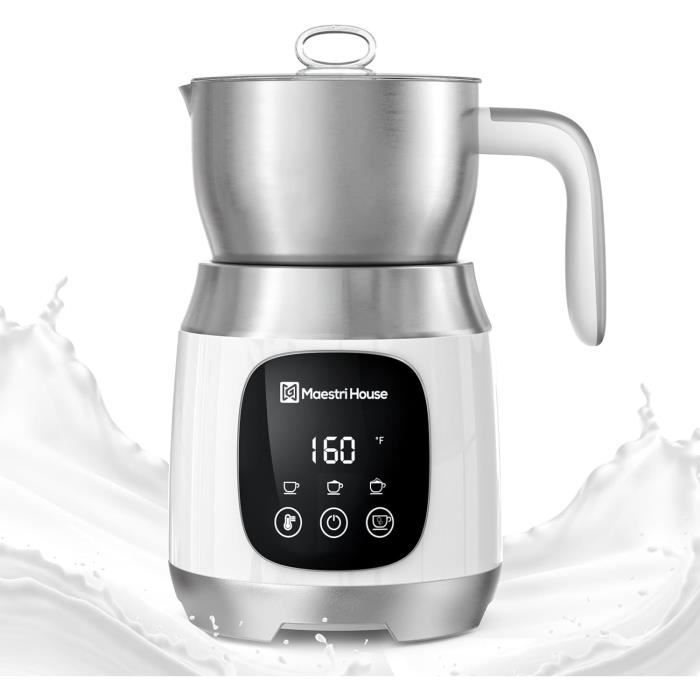 Maestri House Mousseur à lait électrique 4 en 1 de 600 ml, passe au ...