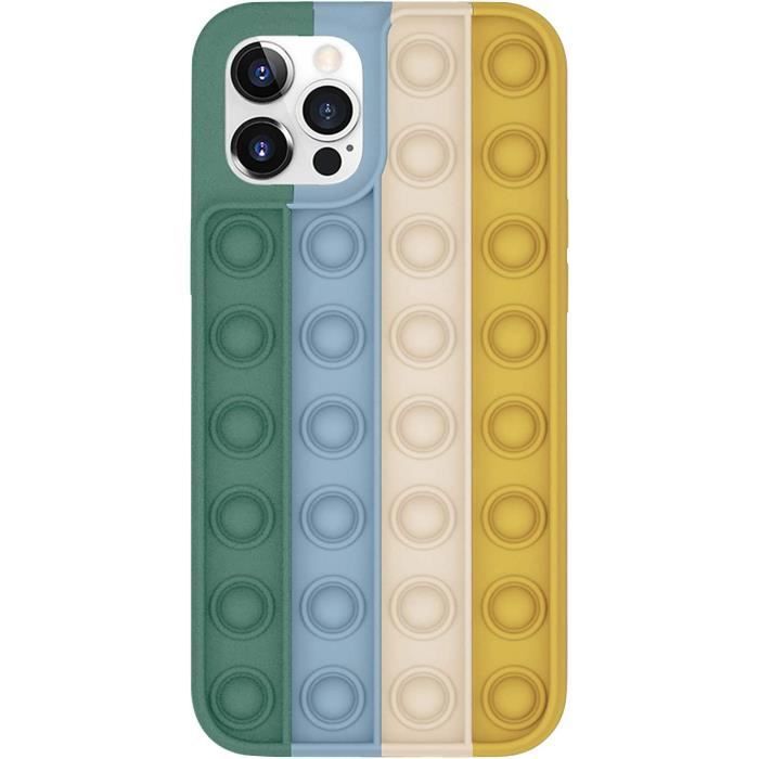 Pop it iphone 11 Pro, Toy Jouet Sensory Push Bubble,1 PCS Silicone Pop ...