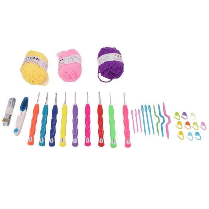 YID Kit de crochet pour débutants Kit de tricot Le kit de crochet de ...