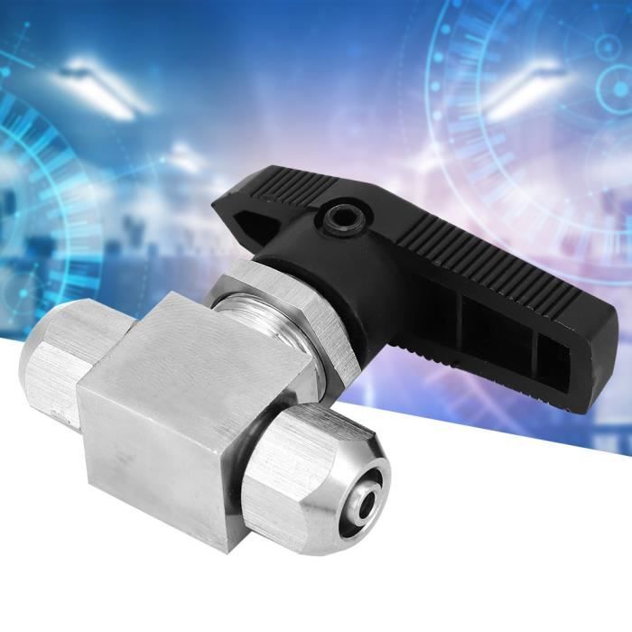 YOSOO soupape de débit Vanne à boisseau sphérique droite en acier inoxydable 304 vanne à ...