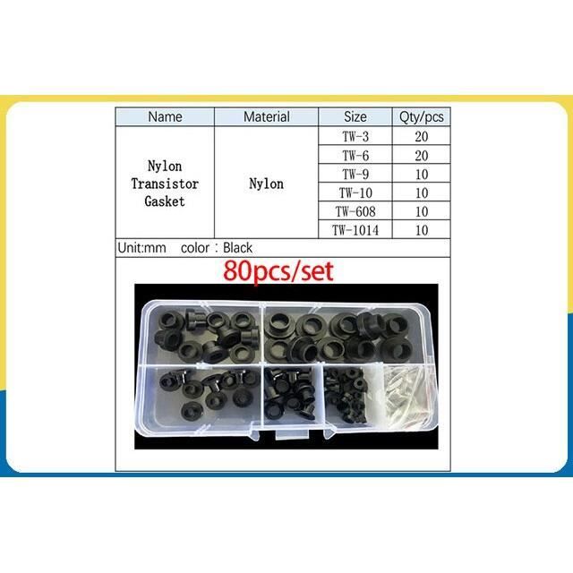 RONDELLE,T type black 1set--Kit'assortiment de rondelles en PVC M2 M3 ...