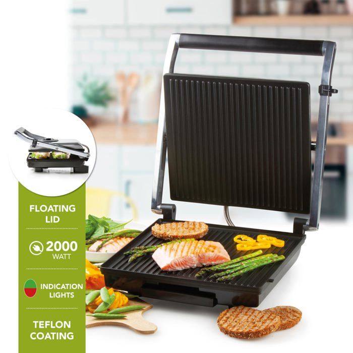 DO9135G Gril viande et panini – Acier inoxydable – Idéal pour griller ...