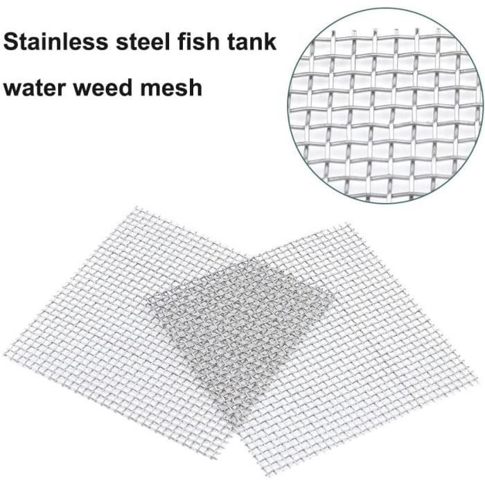 10 Pcs Aquarium Fish Tank Wire Mesh Pad,Aquarium Mousse Net,Acier ...