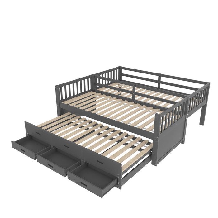 Lit Superposé 90X200 Cm Pour Filles Et Garçons, Lit Enfant Double Cadre ...