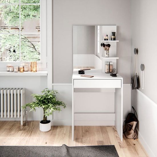 Vicco Coiffeuse Isabelle, Blanc, 60 cm4 - Cdiscount Maison