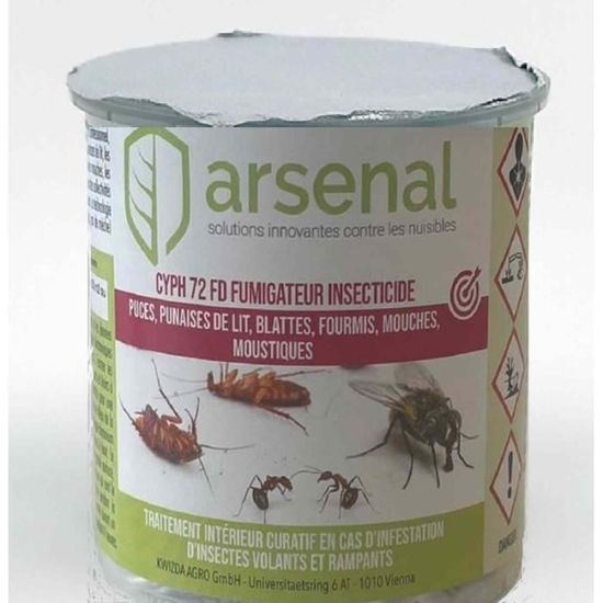 Fumigène Insecticide Surpuissant -Cafard, Fourmi, Guêpe, Mite, Araignée ...