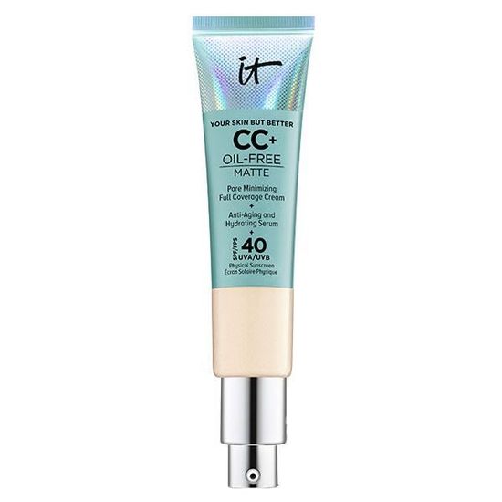 IT Cosmetics Fond de Teint Your Skin But Better CC+ Oil Free Matte Crème Correctrice Mate SPF40 ...