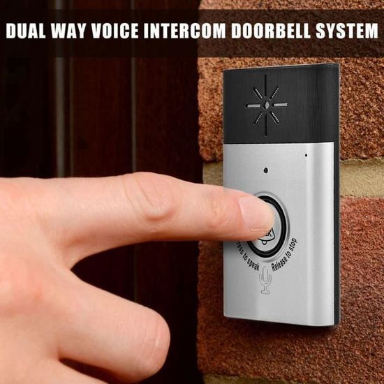 Mini interphone portable à double sens 2.4GHz avec sonnette sans fil ...