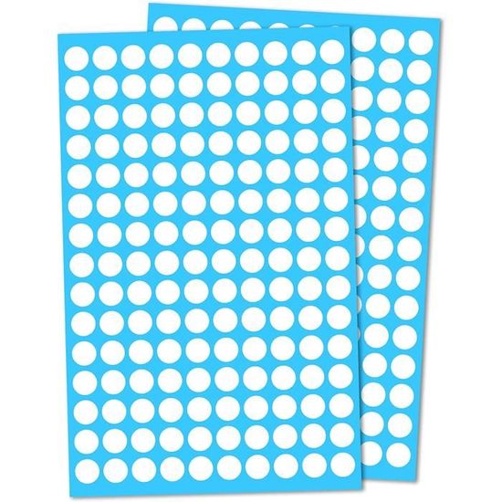 3000 Pieces - 10mm Gommettes Autocollantes Rondes - Blanc28 - Cdiscount ...