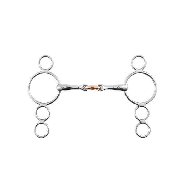 Mors 4 anneaux Pessoa double brisure pour cheval Premier Equine ...