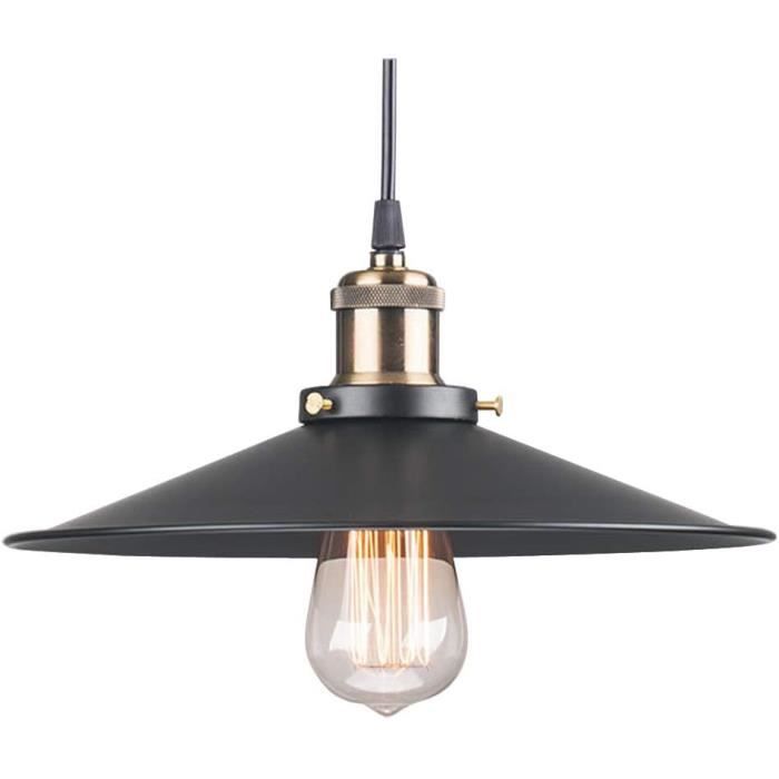 Lustre Industrielle Suspension Luminaire Vintage Plafonnier E27 En Métal Lampe De Plafond (36Cm ...