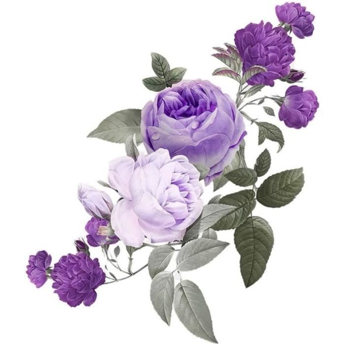 Stickers Muraux Floraux Décollez Et Collez Beau Bouquet De Fleurs ...