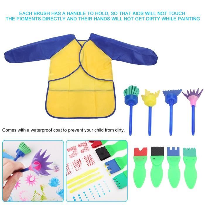 42pcs Outils De Peinture Brosse EVA Et Eponge Pour Enfants -Songbin ...
