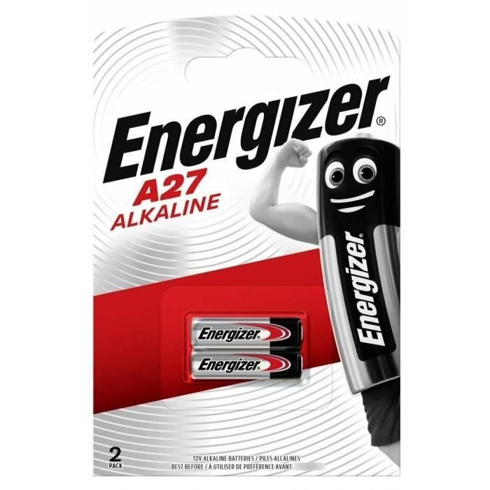 Pile A27 ENERGIZER lot de 2 piles alcalines 12V MN27 27A G27A 12.0 ...