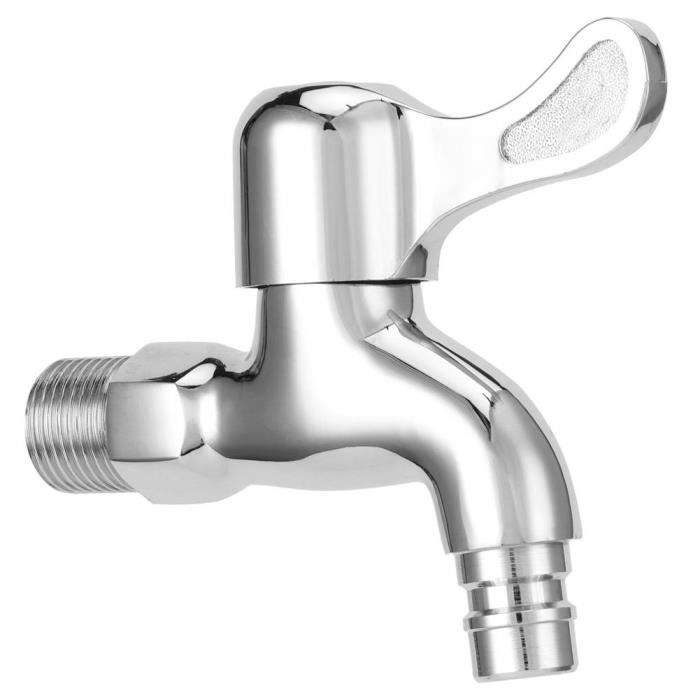 Garosa Robinet d'eau Robinet de machine à laver à filetage mâle G1/2 ...
