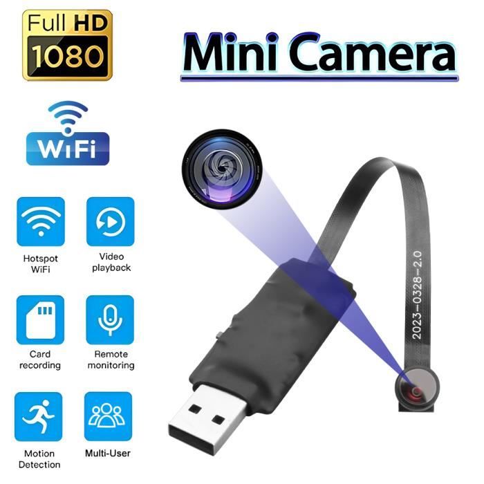 Caméra cachée sans fil HD 1080P WIFI IP Micro Mini Caméra Cachée DIY ...