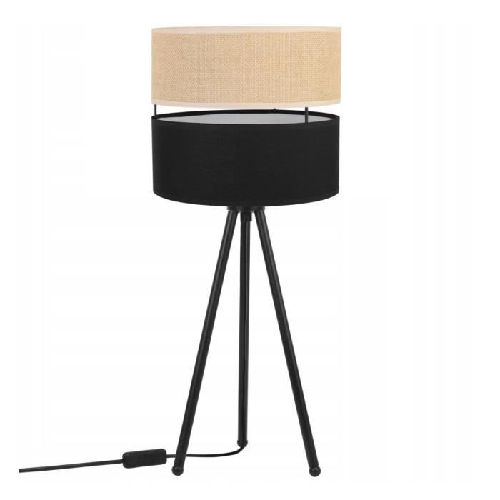 Light-Home Juta Abajour Lampe de Chevet Chambre - Moderne Lampe De ...