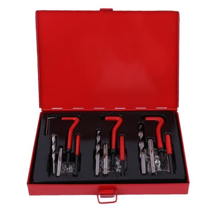 Kit de réparation de filetage 88pc Tailles insert de filetage M6, M8 ...