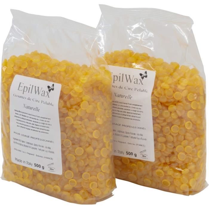 S. A. S Perles De Cire À Épiler Pelable Réutilisable Miel Sachet De 1 Kg 1000 G[J287 ...