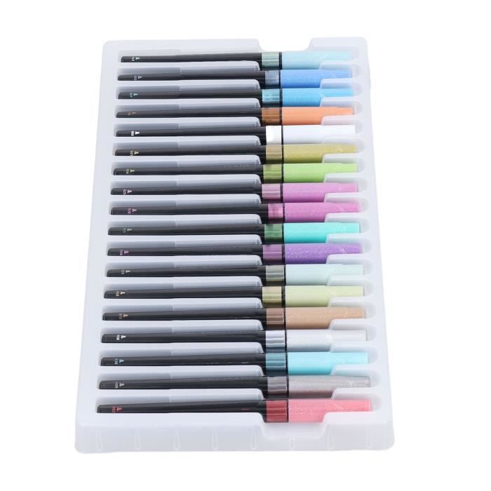 Tbest Watercolor Marker, Ergonomic Handle Brush Tip Coloring Markers ...