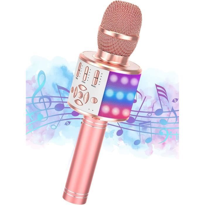 Microphone Sans Fil Karaoké, Microphone Bluetooth Machine À Karaoké Accueil Lecteur Ktv Cadeau ...