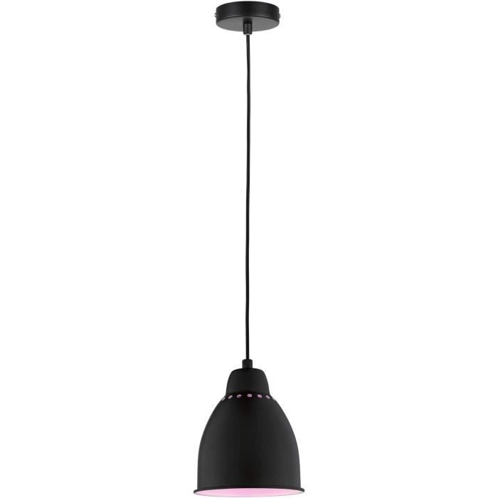 79763 Neordic Hilla Max. 40 Watts Luminaire Suspendu Noir Suspensions ...