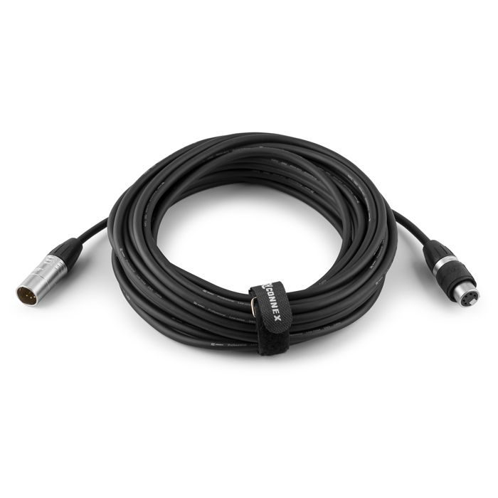 PD Connex CX109-12 Câble DMX Mâle/Femelle Étanche IP65 XLR 5 Broches ...
