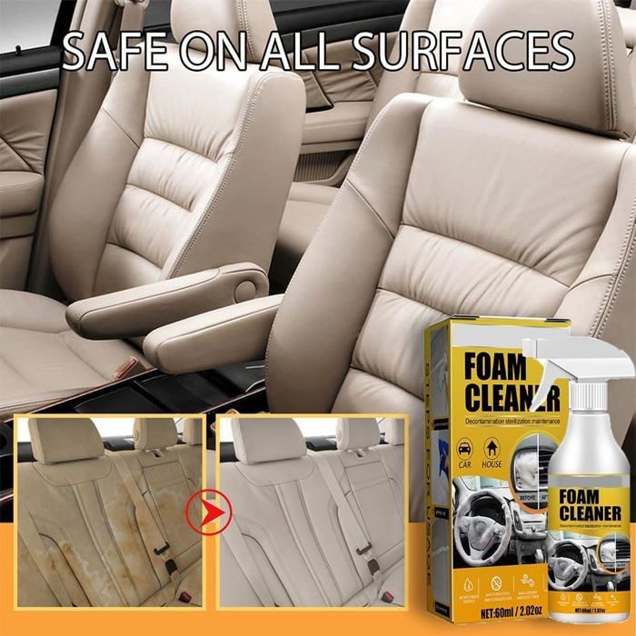 Car Interior Foam Cleaner, Foam Cleaner, Car Seat Foam Cleaner Spray ...