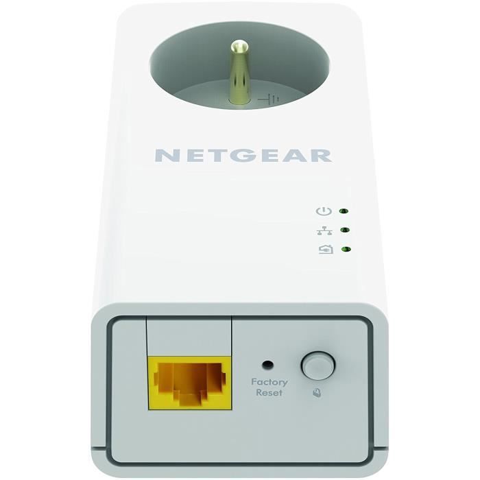 NETGEAR Pack de 2 adaptateurs CPL 2000 Mbit/s- 2 ports 10/100/1000 RJ45 ...
