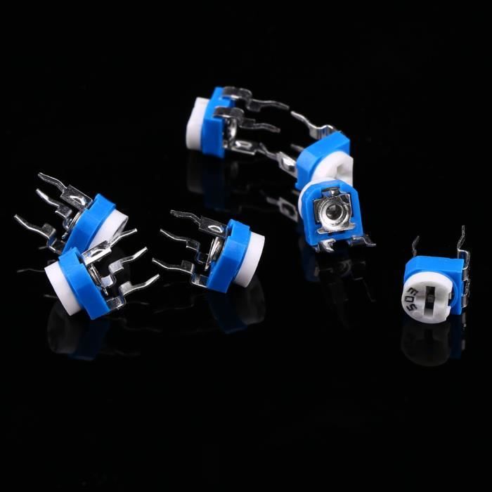 Résistance variable - HURRISE - Kit de résistances - 500 ohm à 1M ohm ...