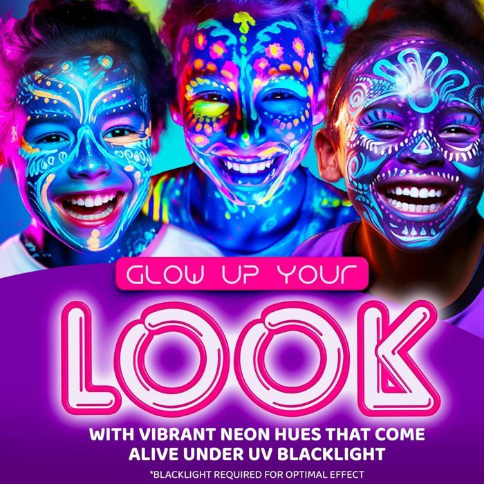 Peinture pour visage professionnelle Néon Orange à base d'eau, 30g ...