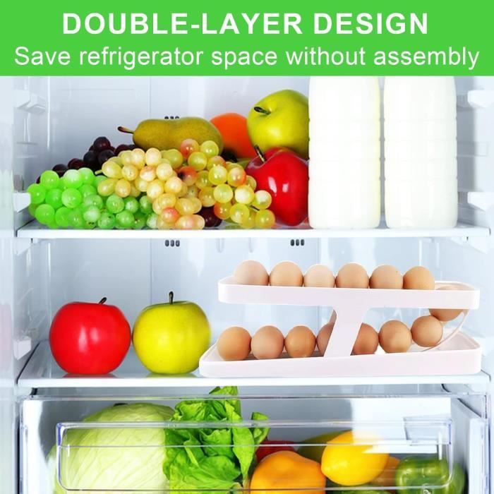 Ksvaye Rangement Oeuf Frigo Range Oeuf Distributeur Oeuf Supports pour ...