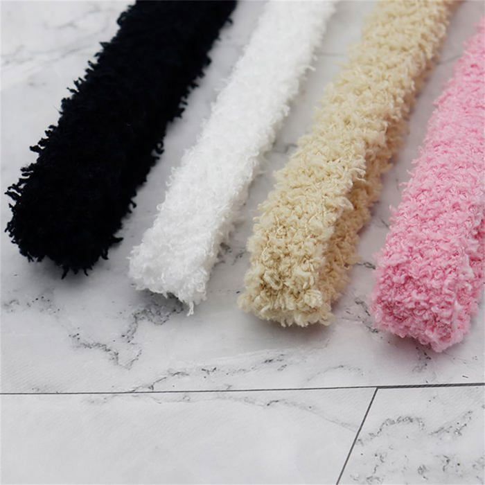 Lacets peluche chaussures - 4 paires, 1.5cm, moelleux, rechange ...