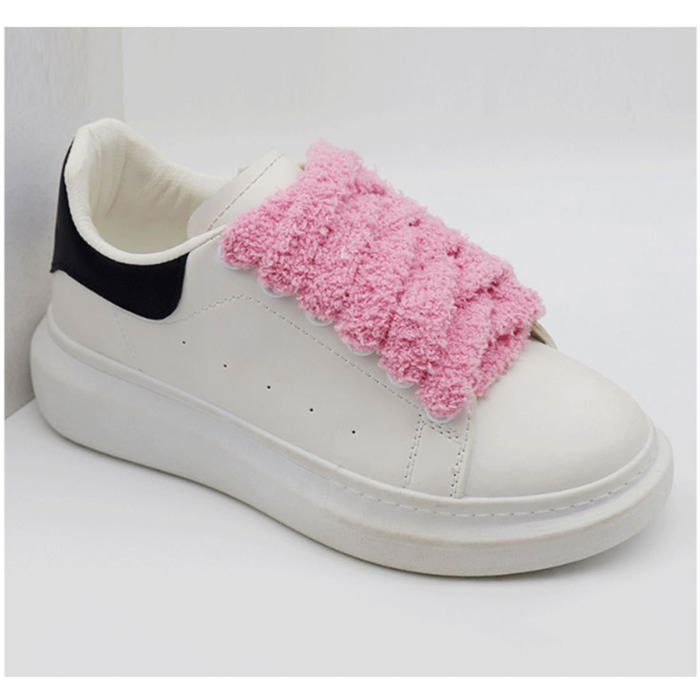 Lacets peluche chaussures - 4 paires, 1.5cm, moelleux, rechange ...