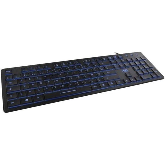 Tnb - Clavier Filaire rétroéclairé - Noir - Cdiscount Informatique