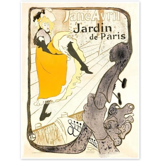 Jane Avril Poster De Henri De Toulouse-Lautrec Affiches Pour Toutes Les ...