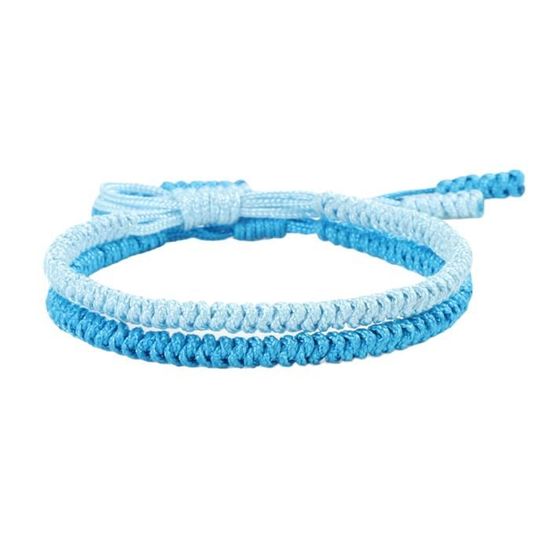 Bracelet tressé en corde fait à la main ensemble de 2 pièces couleur ...