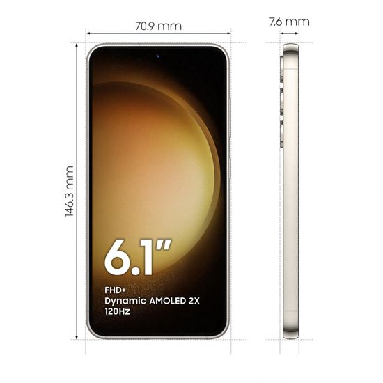 Samsung S911 Galaxy S23 5G 128GB 8GB RAM Dual-SIM Cream - Cdiscount ...