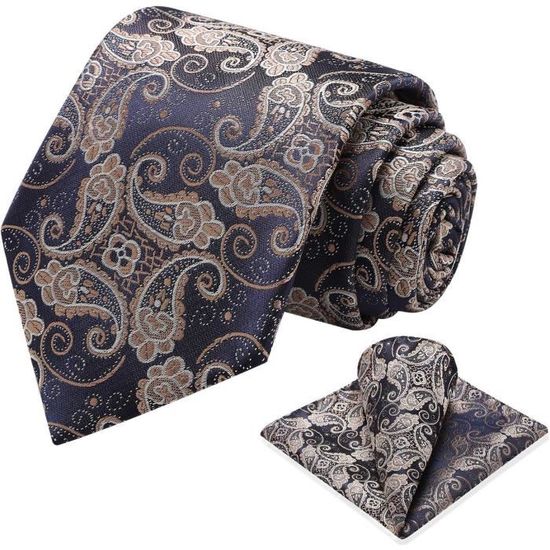 Cravate Homme Mouchoir De Mariage Cravate Pour Hommes Soie Et Ensemble ...