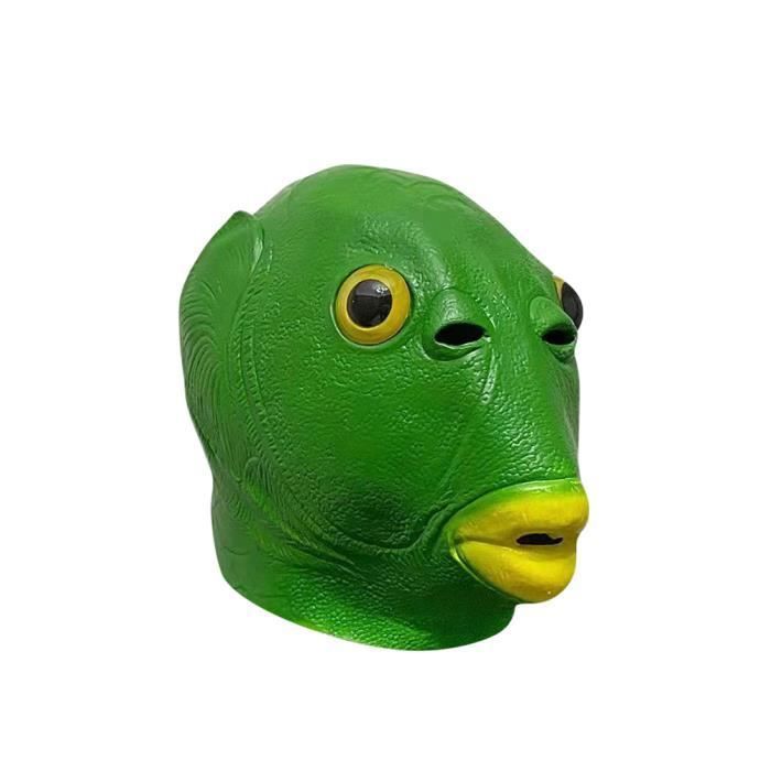 Masque de Poisson - Non spécifié - Réaliste en Latex - Vert - Adulte ...