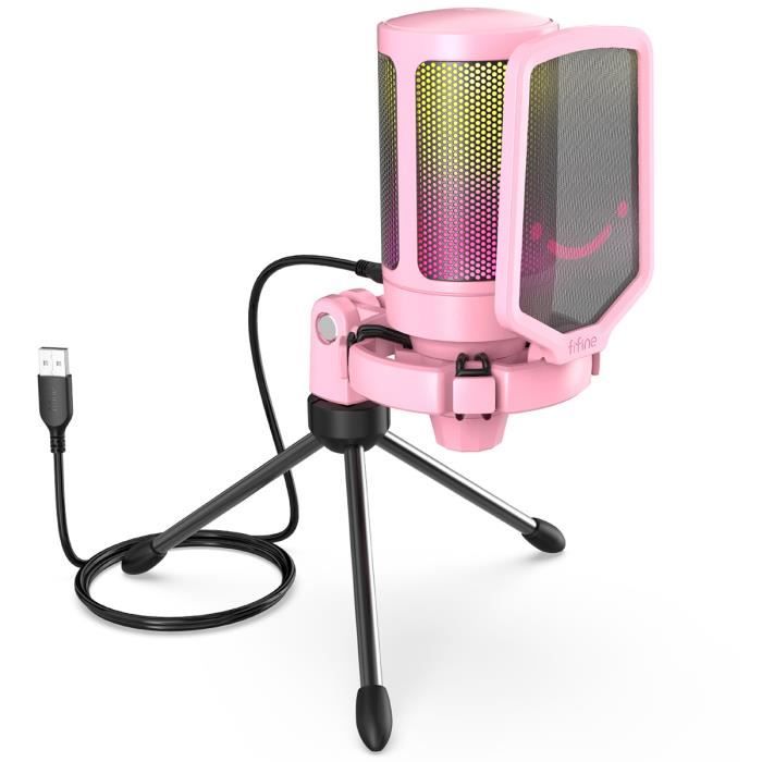 Rose Microphone USB Ampligame pour jeux en Streaming, avec filtre Pop ...